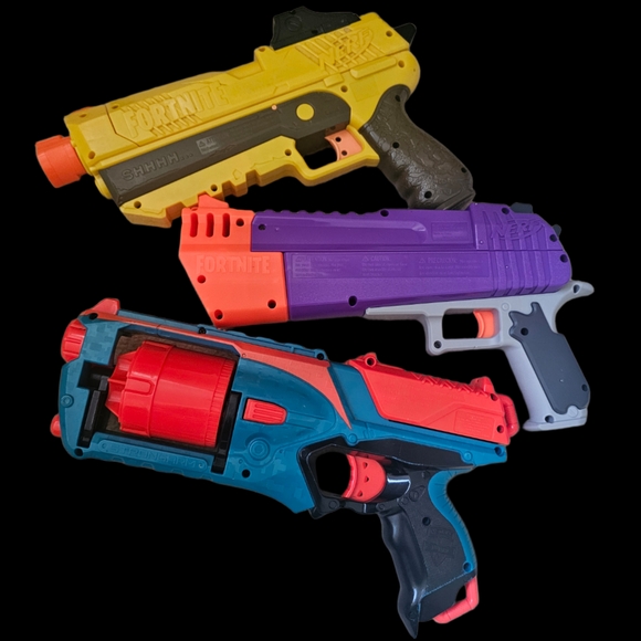 Nerf | Toys | Nerf Fortnite Blaster Trio Yellow Purple Red | Poshmark
